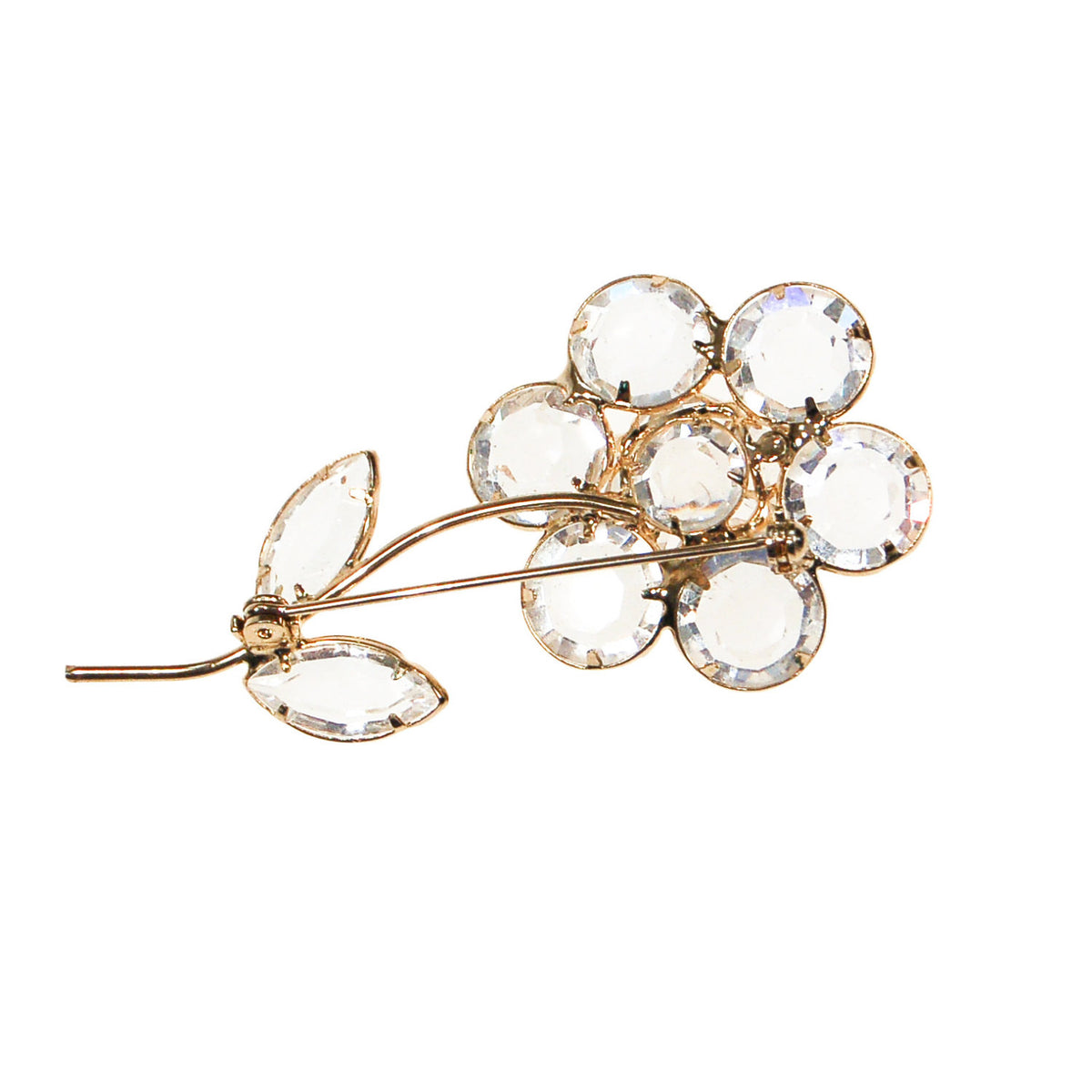 Kramer Crystal Daisy Flower Brooch | Vintage Meet Modern Jewelry